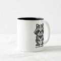 Trash Panda Shenanigans! 劣 Two-Tone Coffee Mug | Zazzle