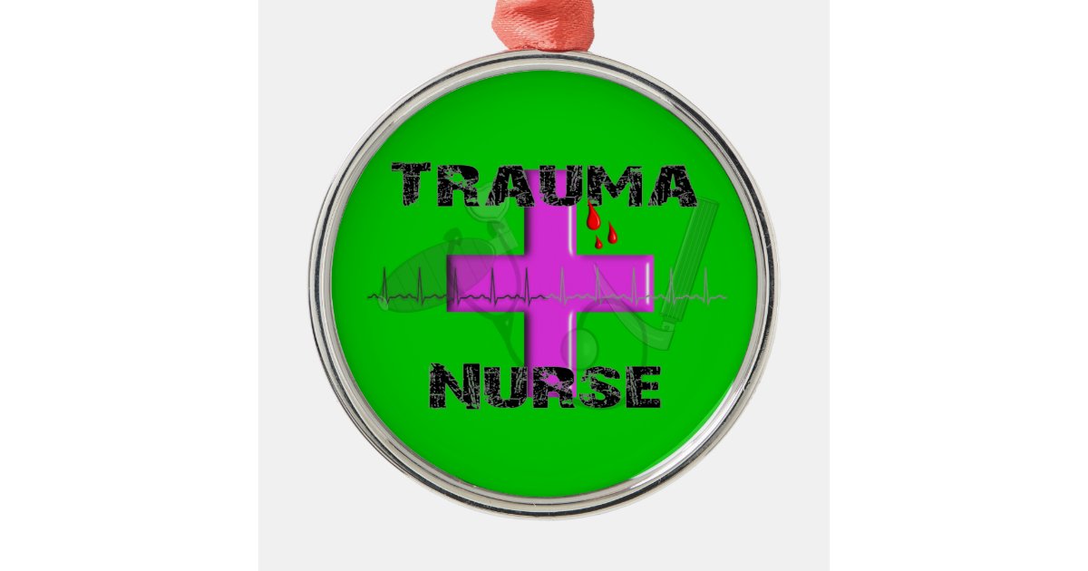 Trauma Nurse Christmas Tree Ornament | Zazzle