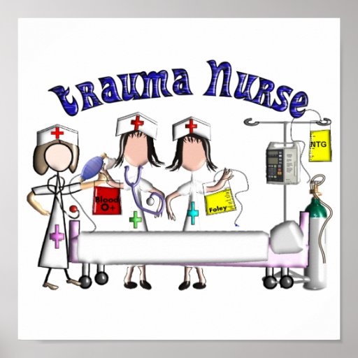 Trauma Nurse Poster--Unique 3D Graphics Art | Zazzle