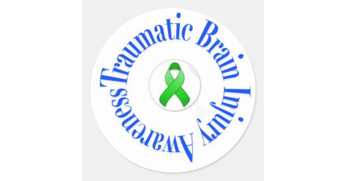 Traumatic Brain Injury Awareness Stickers | Zazzle