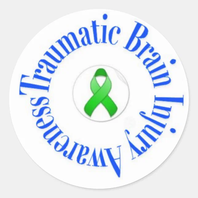 Traumatic Brain Injury Awareness Stickers | Zazzle