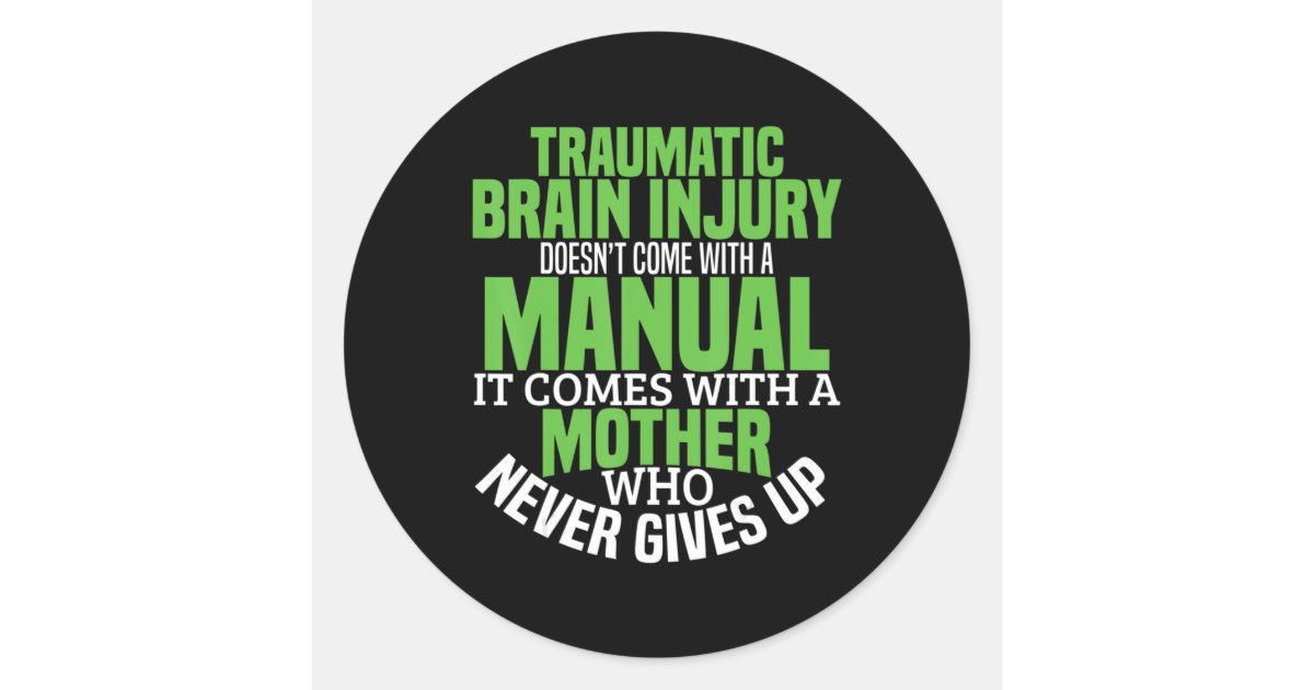 Traumatic Brain Injury Awareness T Shirt TBI Aware Classic Round ...