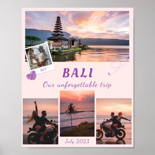 Travel Adventure Photo Family Collage Poster | Zazzle
