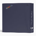 Travel Adventures / World Map Custom Blue Binder | Zazzle