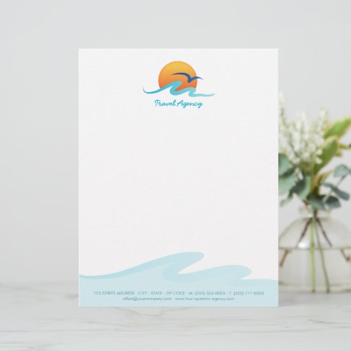 Travel Agency Tourism Tour Operator letterhead | Zazzle