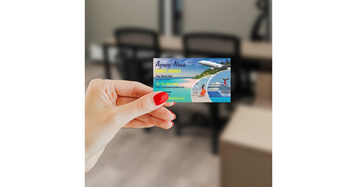 Travel Agent Business Card Template | Zazzle