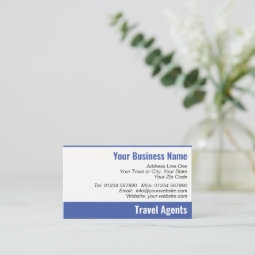 Travel Agents QR Code Business Card | Zazzle