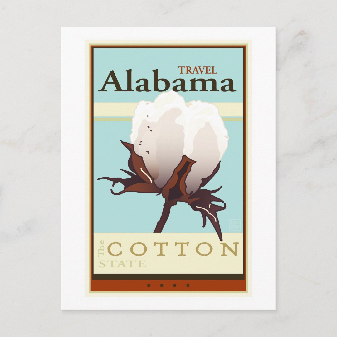 Travel Alabama Postcard | Zazzle