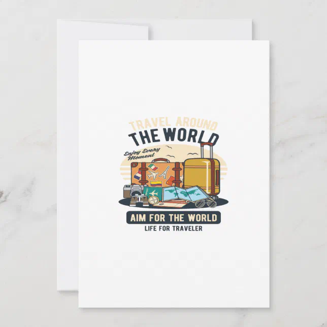 Travel Around The World Invitation | Zazzle