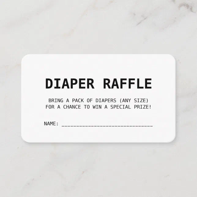 Travel Boarding Pass Baby Shower Diaper Raffle Enclosure Card | Zazzle