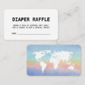 Travel Boarding Pass Baby Shower Diaper Raffle Enclosure Card | Zazzle