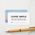 Travel Boarding Pass Baby Shower Diaper Raffle Enclosure Card | Zazzle
