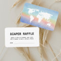Travel Boarding Pass Baby Shower Diaper Raffle Enclosure Card | Zazzle