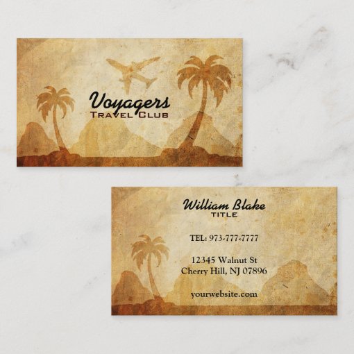 Travel Club Business Cards | Zazzle