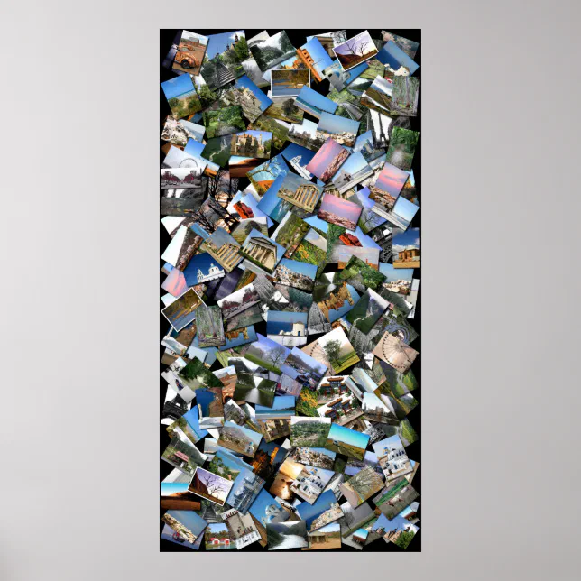 travel collage poster | Zazzle