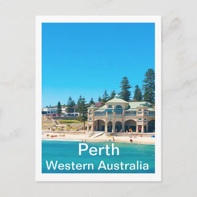Travel Destination Perth Australia Postcard | Zazzle