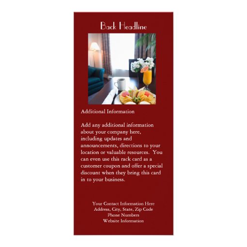 Travel, Hotel, Business Rack Cards | Zazzle