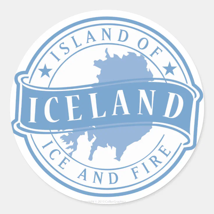 TRAVEL-Iceland Classic Round Sticker | Zazzle
