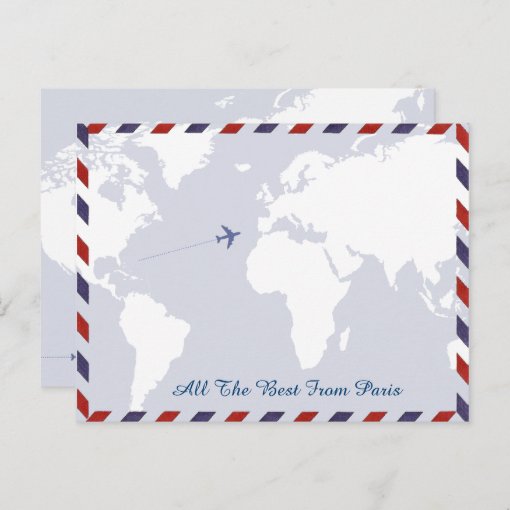 travel ideas . world map postcard | Zazzle