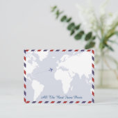 travel ideas . world map postcard | Zazzle