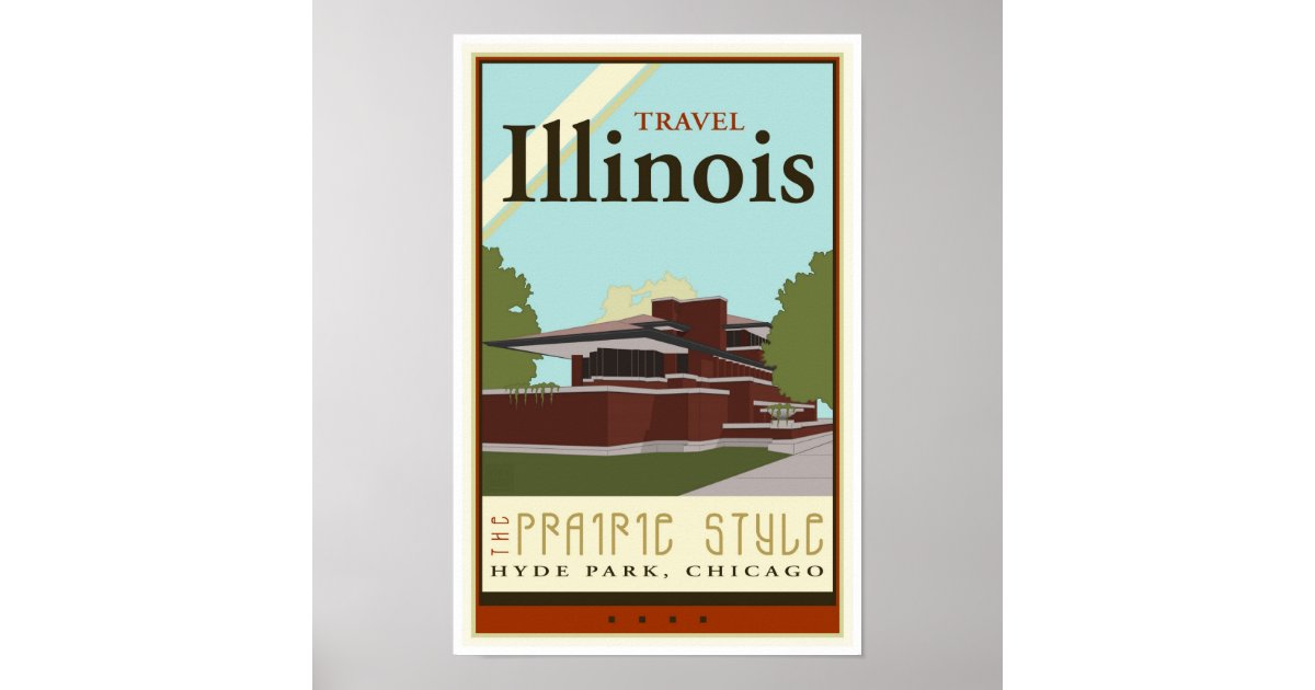 Travel Illinois Poster | Zazzle