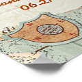 Travel Map Party Poster | Zazzle