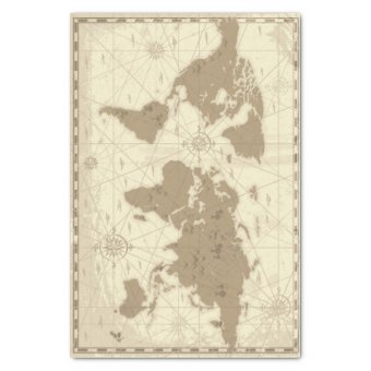 Travel Map Tissue Paper | Zazzle