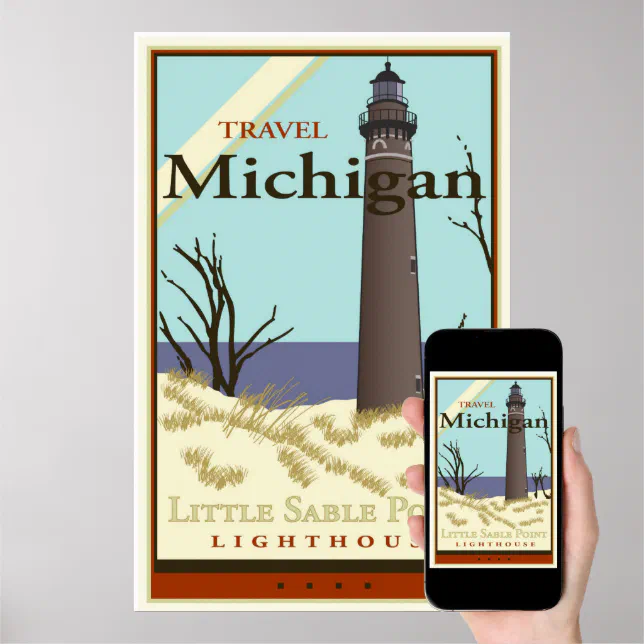 Travel Michigan Poster | Zazzle