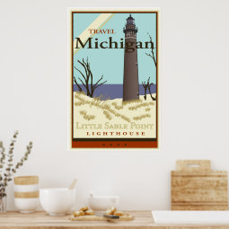 Travel Michigan Poster | Zazzle
