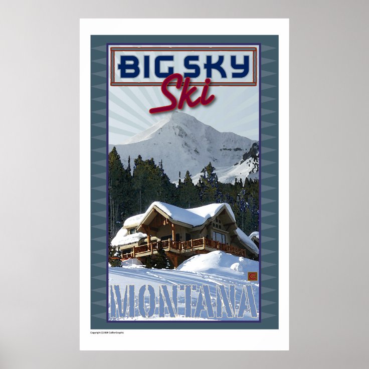 TRAVEL-Montana-Big Sky Poster | Zazzle
