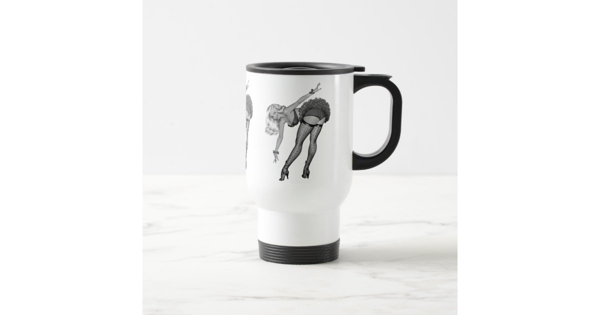 Travel Mug Pin up Girls Cups Vintage (19) | Zazzle