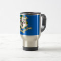 Travel Mug with Flag of Connecticut State - USA | Zazzle