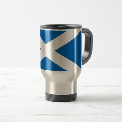 Travel Mug with Flag of Scotland | Zazzle