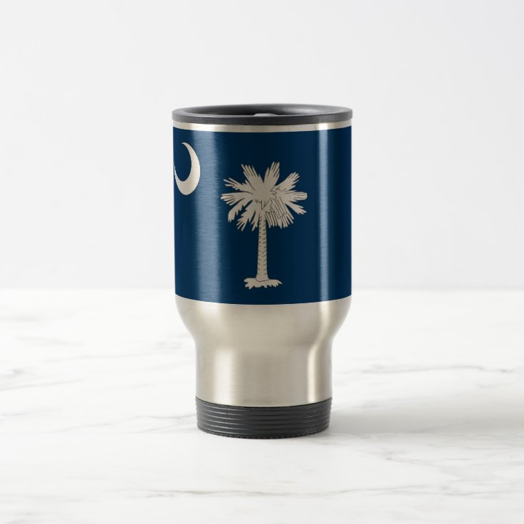 Travel Mug with Flag of South Carolina State - USA | Zazzle