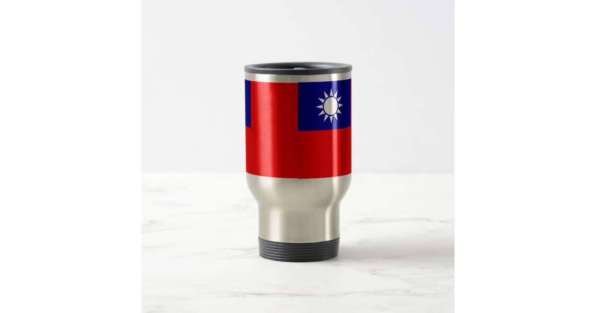 Travel Mug with Flag of Taiwan | Zazzle