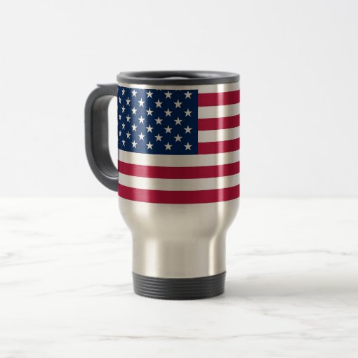 Travel Mug with Flag of the USA | Zazzle