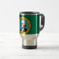 Travel Mug with Flag of Washington State - USA | Zazzle