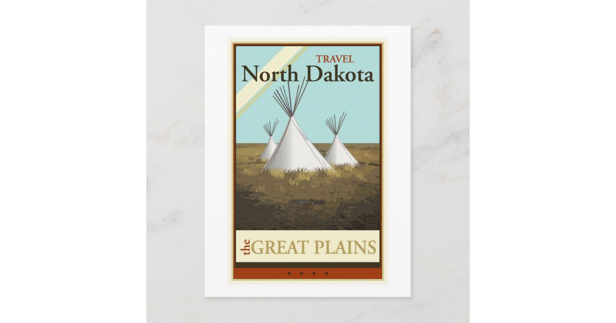 Travel North Dakota Postcard | Zazzle