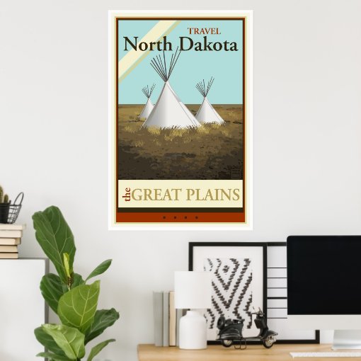 Travel North Dakota Poster | Zazzle