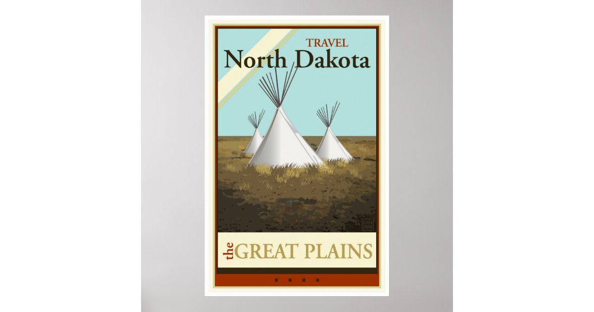 Travel North Dakota Poster | Zazzle