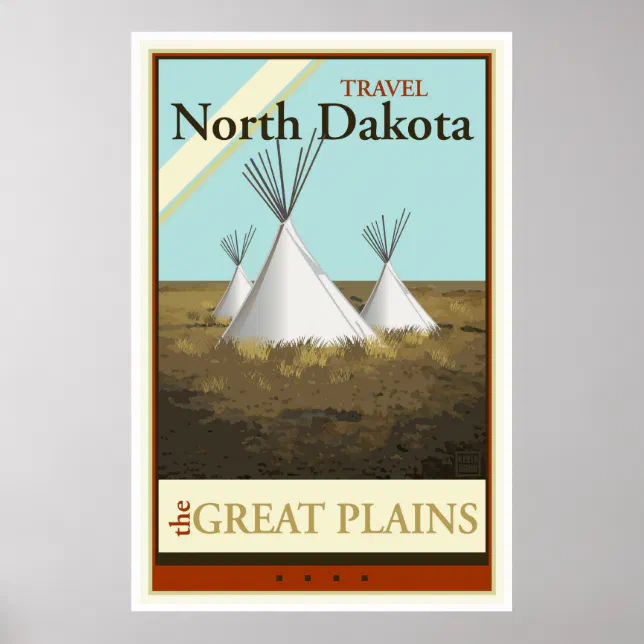 Travel North Dakota Poster | Zazzle