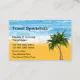 Travel Specialist Tropical Theme Business Card | Zazzle