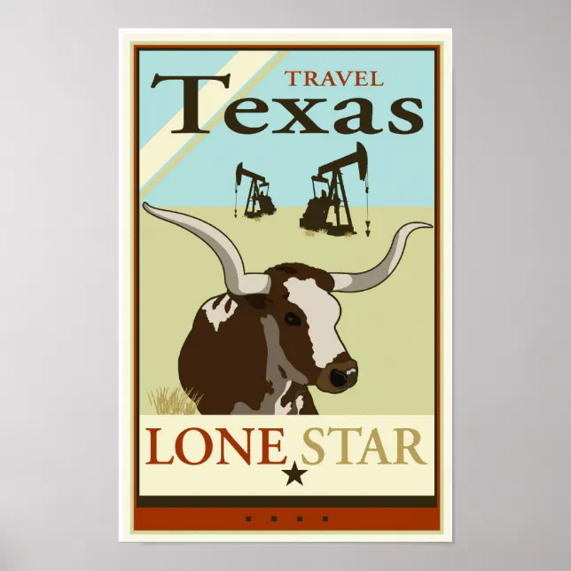 Travel Texas Poster | Zazzle
