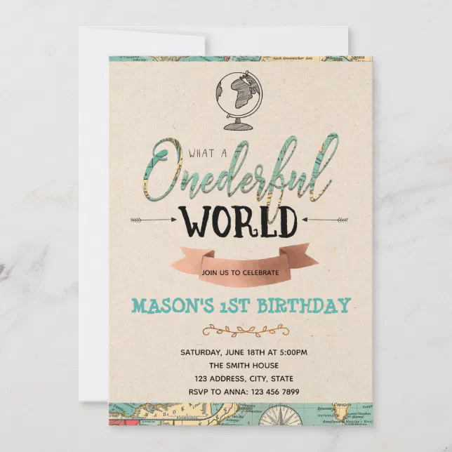 Travel theme party invitation | Zazzle