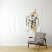 Travel Theme World Map Around the World Backdrop | Zazzle