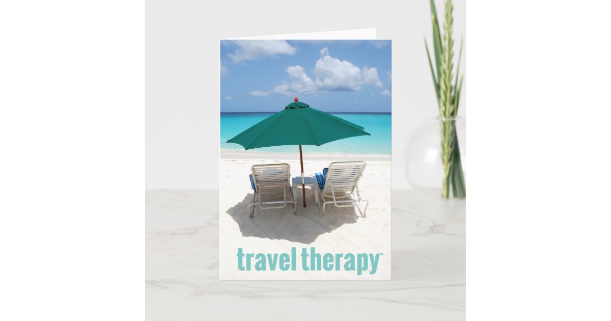 Travel Therapy Card | Zazzle