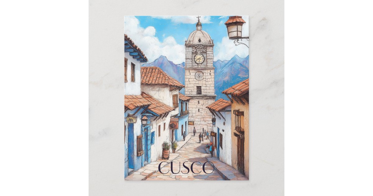 Travel to Cusco Peru Postcard | Zazzle