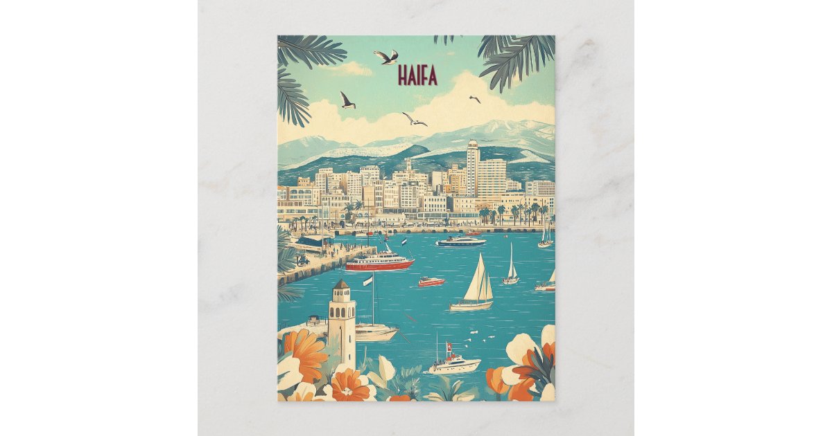 Travel to Haifa Israel Postcard | Zazzle
