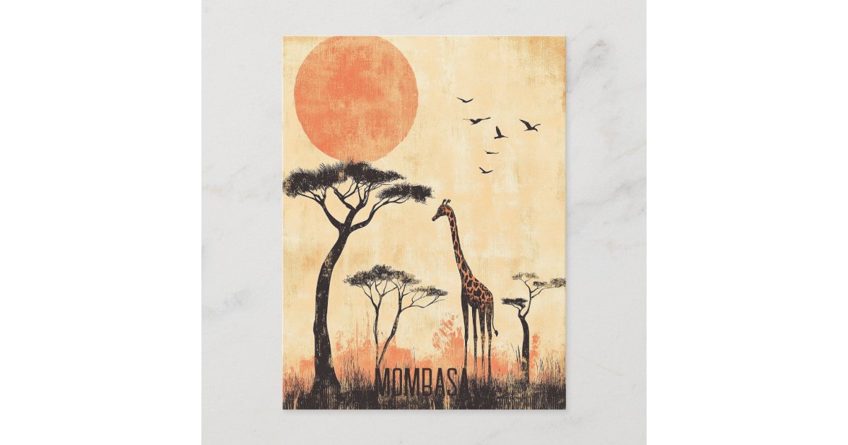 Travel to Mombasa Kenya Postcard | Zazzle