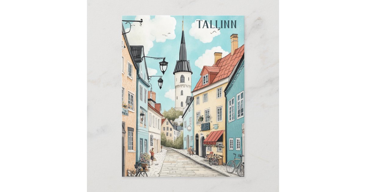 Travel to Tallinn Estonia Postcard | Zazzle